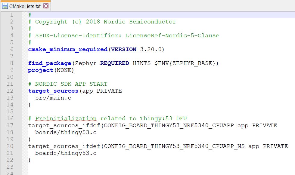 开发你的第一个nRF Connect SDK/Zephyr应用程序 - Nordic Semiconductor中文官网